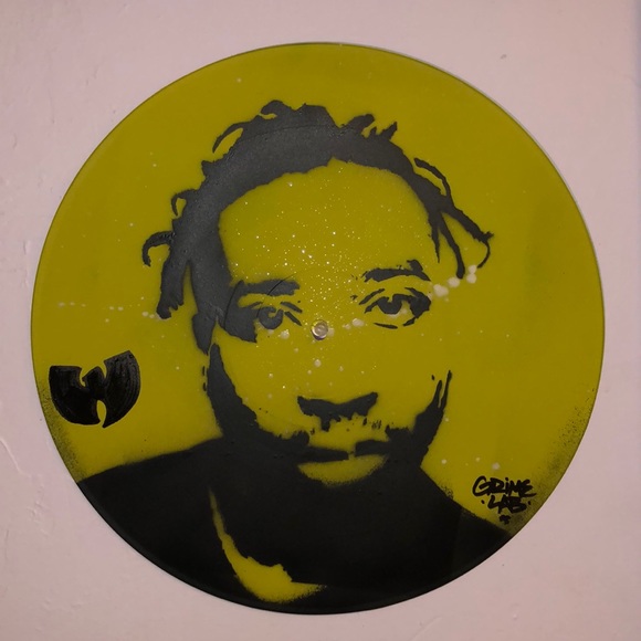 Art | Odb Wutang Clan Rapper Hiphop Stencil Original Handmade Golden ...